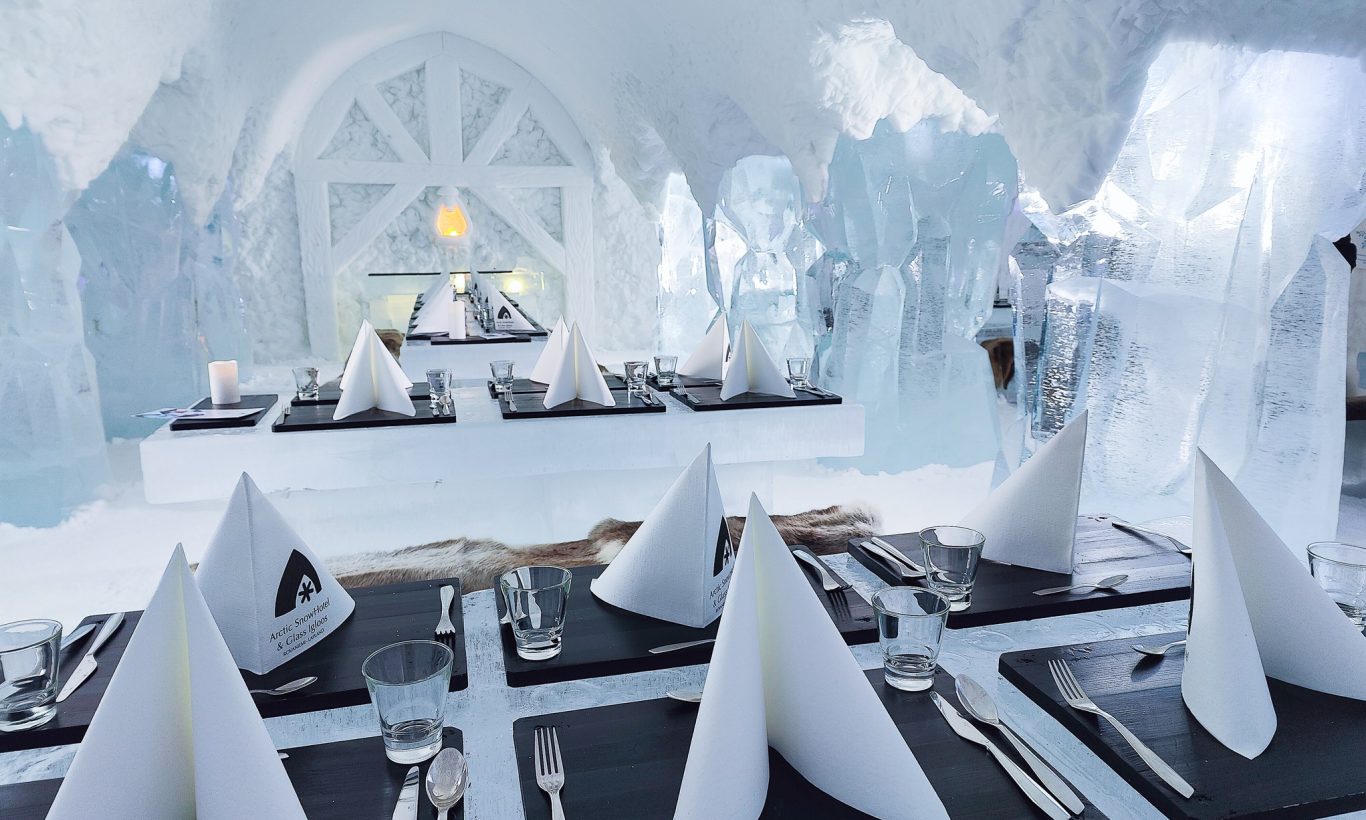 Ice Restaurant | Rovaniemi | Arctic SnowHotel & Glass igloos