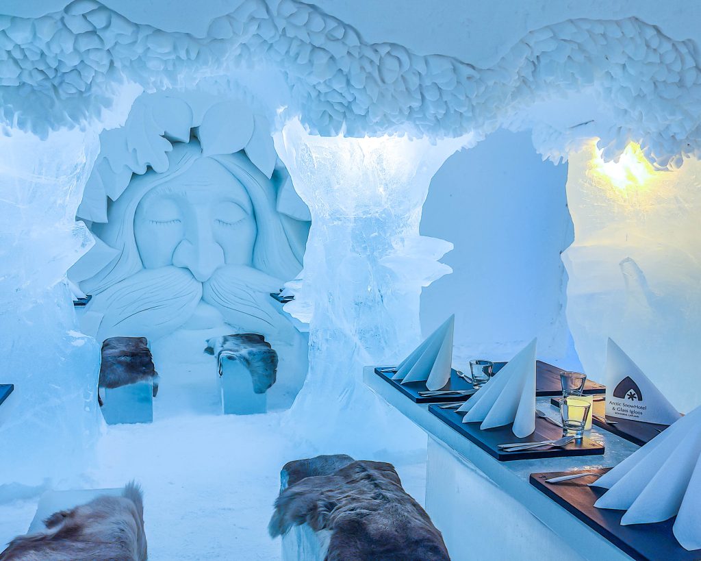 Ice Restaurant | Rovaniemi | Arctic SnowHotel & Glass igloos
