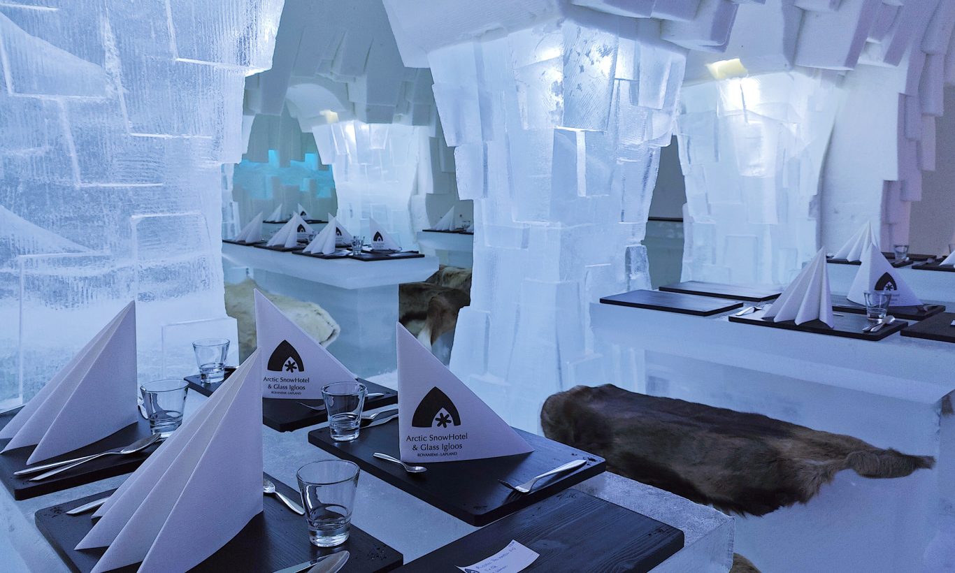 Ice Restaurant | Rovaniemi | Arctic SnowHotel & Glass igloos