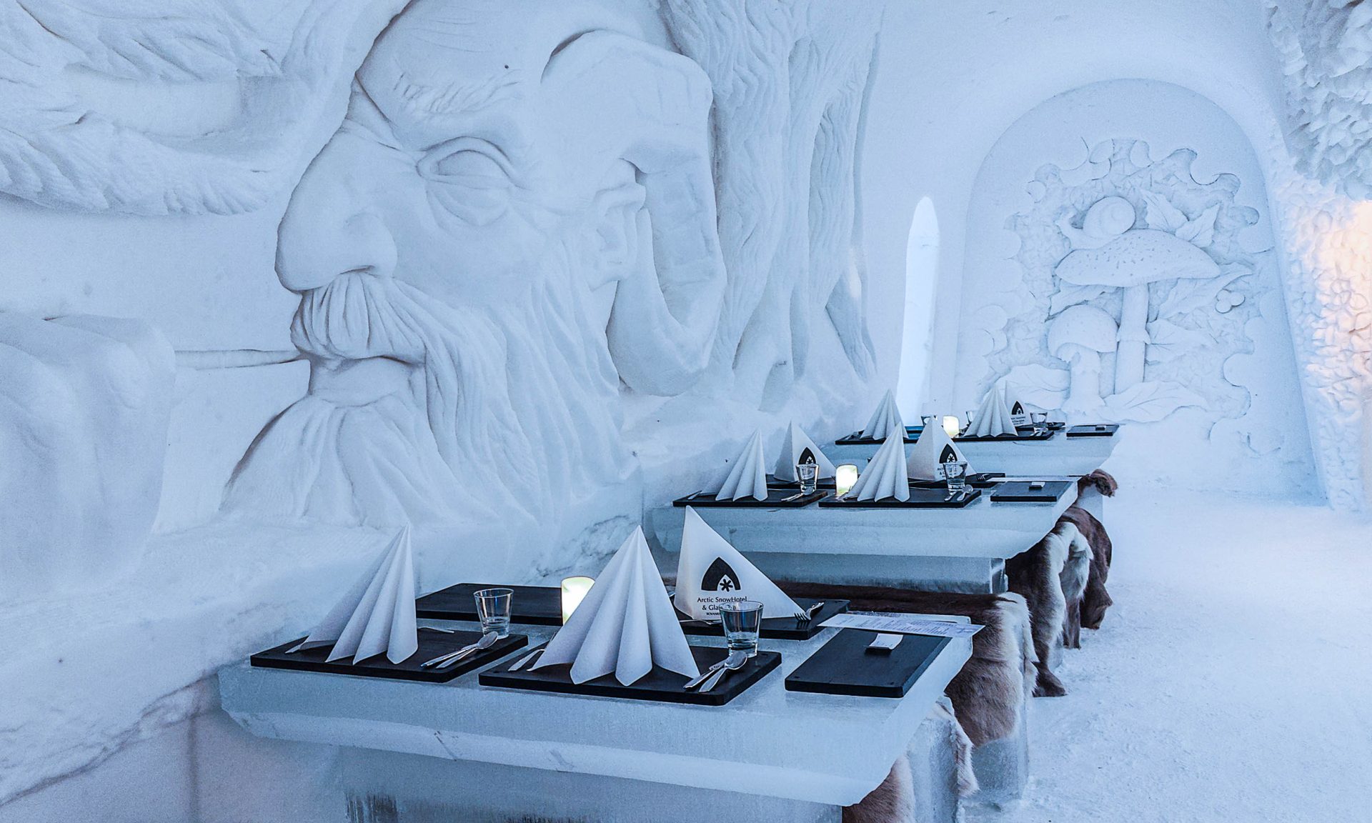 Ice Restaurant | Rovaniemi | Dessert Served on an Ice Plate