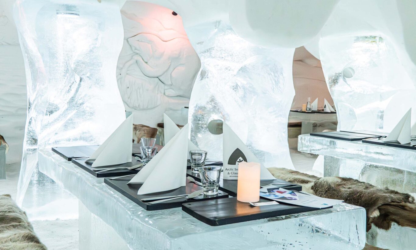 Ice Restaurant | Rovaniemi | Arctic SnowHotel & Glass igloos