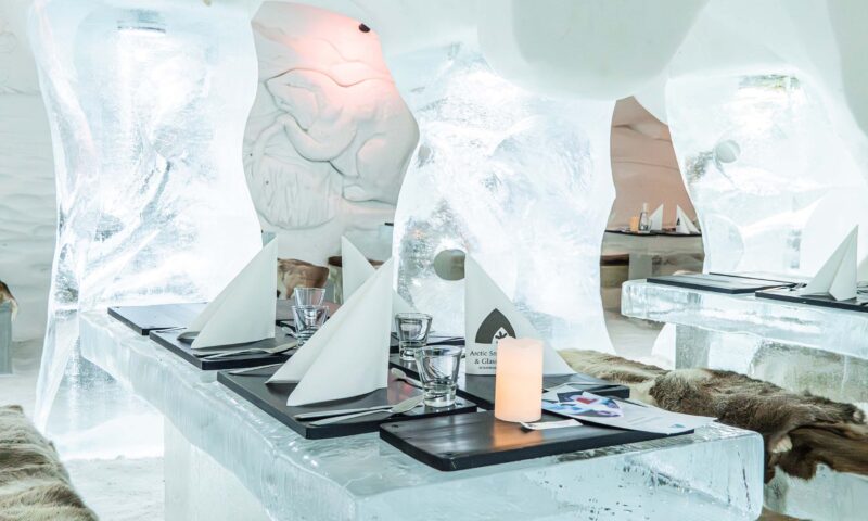 Ice Restaurant | Rovaniemi | Arctic SnowHotel & Glass igloos